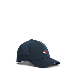 Trucker Cap Tommy Jeans "TJM HERITAGE TRUCKER", Herren, schwarz night navy, Web, Baumwolle, Caps, Regular fit mit festem Schirm
