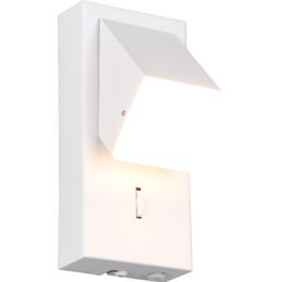 Trio LEUCHTEN LED Wandleuchte "RAGLAN, schwenkbare LED Wandlampe, flexibel als up- oder down-light", wei&szlig; matt, 1, H: 15cm, 1 Stk., Leuchten, 400 Lumen 3000K warmwei&szlig;, Metall Wandlampe IP20, LED Wandleuchte