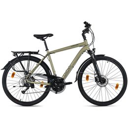 Trekkingrad Dacapo "Firenze 300 Bronze 24 G&auml;nge RH 53 cm" Gr. 53, braun, schwarz, Fahrr&auml;der, Herren, 53cm, 28 Zoll (71,12cm) hinten: 28 Zoll (71,12cm)