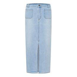 Jeansrock Kaffe "Denimrock KAkarla", Damen, Gr. 38, blau (light blau washed denim), Obermaterial: 75% Baumwolle CO. 13% Viskose CV. 10% Polyester PES. 2% Elasthan EL., R&ouml;cke Jeansrock