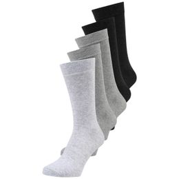 G&ouml;tzburg Socken G&Ouml;TZBURG, Herren, Gr. 39, grau, 70% Baumwolle, 28% Polyamid, 2% Elasthan, Socken Socken, im 5er-Pack mit Silverplus-Technologie