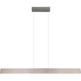 Trio LEUCHTEN LED Pendelleuchte "GALWAY, 35W LED H&auml;ngelampe 4200 Lumen, CCT Lichtfarbe einstellbar", nickel, 1, H: 150cm, 1 Stk., Leuchten, LiftMe-Funktion 60-150cm H&ouml;he, Touch Dimmer, up-and-down Licht, LED Pendelleuchte