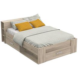 Bettgestell Demeyere Group "Pocket", kronberg eich, B:150,1cm H:74,3cm L:226,9cm, Betten, Bettgestell