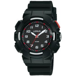 Quarzuhr Lorus, schwarz, Armbanduhren, Kinder, Quarzuhr, Armbanduhr, Kinderuhr, bis 10 bar wasserdicht, Geschenk