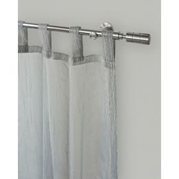 Gardinenstange Garesa "Lisa" Gr. 1, silber (edelstahlfarben), L:120cm, Gardinenstangen, Fixl&auml;nge 120, 160 und 200 cm, OHNE Ringe