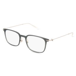 Montblanc MB0100O Brille Herren | Fassung: Vollrand, Eckig, Grau
