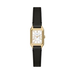 Quarzuhr Fossil "Raquel", schwarz, Armbanduhren, Damen, Quarzuhr, Armbanduhr, Damenuhr, Lederarmband, analog
