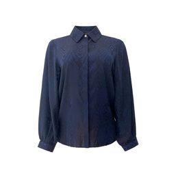 Blusentop LIBERT&Eacute; ESSENTIEL "Libert&eacute; Essentiel Shirt LALA", Damen, Gr. S, navy schwarz, Obermaterial: 97% Polyester, 3% Elasthan, Blusen Blusentop