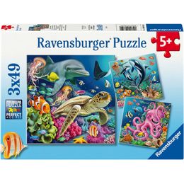 Puzzle Ravensburger "Bezaubernde Unterwasserwelt", bunt, Puzzles, KinderB:21cm H:21cm, Pappe, Made in Europe, B:21cm H:21cm