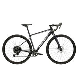Gravelbike KROSS "KROSS Gravelbike Esker 2.0 28" grau 10 G&auml;nge Gabel aus Carbon 2026" Gr. 53, grau, grau, Fahrr&auml;der, Herren, 53cm, 28 Zoll (71,12cm) hinten: 28 Zoll (71,12cm), Gabel aus Carbon