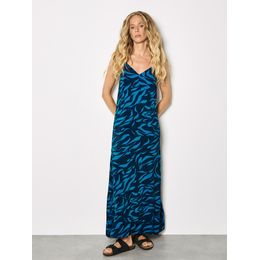 Maxikleid Apricot "Maxikleid", Damen, Gr. S (36), N-Gr, blau (navy), gewebt, Obermaterial: 100% Viskose CV., Kleider Maxikleid, Druck