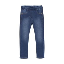 5-Pocket-Jeans Minymo "5-Pocket-Jeans MIJegging", M&auml;dchen, Gr. 92, N-Gr, blau (denim), Obermaterial: 80% Baumwolle CO. 19% Polyester PES. 1% Elasthan EL., Hosen 5-Pocket-Jeans