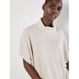 Fledermauspullover Apricot "Pullover", Damen, Gr. XS (34), beige (creme), Strick, Obermaterial: 51% Viskose CV. 27% Polyester PES. 20% Nylon NY. 2% Elasthan EL., uni, normal, Fledermaus&auml;rmel, Pullover, mit Waffeloptik