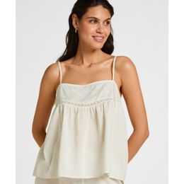 Hunkem&ouml;ller Pyjama HUNKEM&Ouml;LLER "Pyjama Cami", Damen, Gr. L, gr&uuml;n, 100% Baumwolle, Homewear-Sets Pyjama