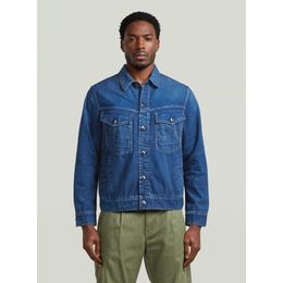 G-Star Raw G-STAR Herren Outdoorjacke "Dakota Jacke"antique indigo gd, Gr. L, Obermaterial: 100% Baumwolle, Jacken