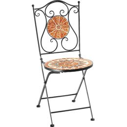 Klappstuhl Locker "Metallklappstuhl, Mosaik, nicht frostsicher", bunt (bunt, bunt), B:46cm H:45cm T:38cm, Metall, St&uuml;hle, Klappstuhl