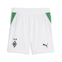 Sporthose Puma "Borussia M&ouml;nchengladbach 26/27 Shorts Jugendliche", Kinder, Gr. 164, Normalgr&ouml;&szlig;en, wei&szlig; archive gr&uuml;n, Obermaterial: 100% Polyester. Besatz: 12% Elasthan, 88% Polyester. Einsatz: 100% Polyester, regular fit, Hosen Sporthose