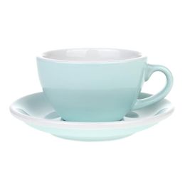 Loveramics Cappuccino Tasse mit Untertasse, River Blue, 200 ml