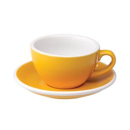 Loveramics Cappuccino Tasse mit Untertasse, 200 ml Yellow