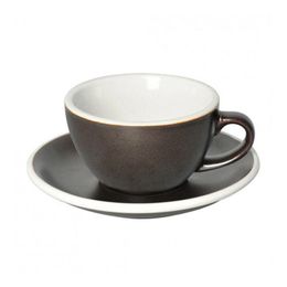 Loveramics Cappuccino Tasse mit Untertasse, 200 ml, Gunpowder
