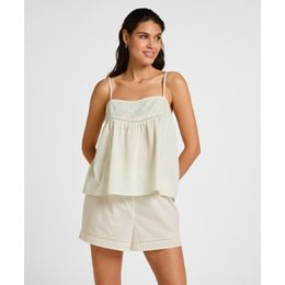 Hunkem&ouml;ller Pyjama HUNKEM&Ouml;LLER "Pyjama Short", Damen, Gr. L, gr&uuml;n, 100% Baumwolle, Homewear-Sets Pyjama
