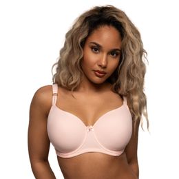 After Eden D-cup & up Schalen-BH "FARO", Damen, Gr. 70, Cup G, light pink, Spitze, Obermaterial: 54% Nylon, 30% Polyamid, 16% Elasthan, AFTER EDEN D-CUP & UP, BHs Schalen-BH, verstellbare Tr&auml;ger, mit Schale, mit B&uuml;gel, mit Spitze, mit Schleife