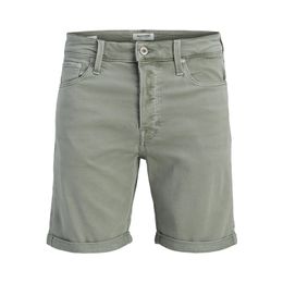 Jack & Jones Bermudas JACK & JONES "JJIRICK JJICON SHORTS SQ 110 I.K SN", Herren, Gr. M, N-Gr, gr&uuml;n (agave gr&uuml;n), Web, Obermaterial: 77% Baumwolle, 22% Polyester, 1% Elasthan, unifarben, regular fit knielang, Hosen Bermudas, Baumwollmischung, regular fit