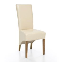 Empinio24 Esszimmerstuhl aus Kunstleder mit Holzgestell Kenzo-2