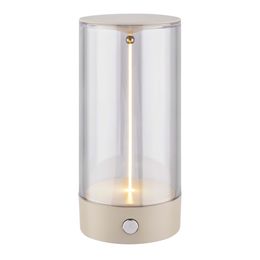 Brilo LED-Tischleuchte 'Wiggle' beige kabellos
