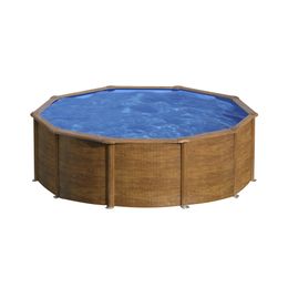 GRE Stahlwandpool 'Sicilia' &Oslash; 460 x 120 cm mit Kartuschenfilter und Sicherheitsstehleiter
