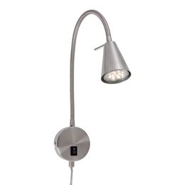 Briloner LED-Leseleuchte 'Tusa' nickel matt 45 x 8 x 20,5 cm 400 lm