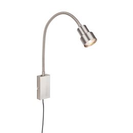 Briloner LED-Leseleuchte 'Tusi' nickel matt 57,7 x 11,5 x 6 cm 400 lm, mit Touchfunktion