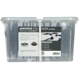 Terrassenlager 'Arkimede' Kunststoff schwarz &Oslash; 120 mm 15 St&uuml;ck