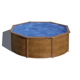 GRE Stahlwandpool 'Sicilia' 300 x 120 cm mit Sicherheitsleiter und Kartuschenfilter