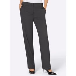 WITT Damen Hose mit Rautenmuster, graphit, Gr&ouml;&szlig;e 38