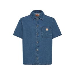 Jeanshemd Blend "Jeanshemd BHIgs Overshirt Workwear", Herren, Gr. XXL, N-Gr, blau (denim middle blau), Obermaterial: 100% Baumwolle CO., Hemden Jeanshemd