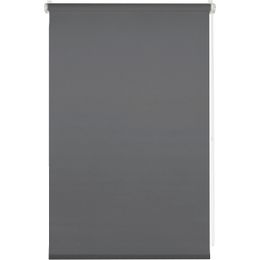 Seitenzugrollo Gardinia "Uni Klemmrollo", grau (anthrazit), B:70cm H:150cm, Polyester, Rollos, Seitenzugrollo, Schraubmontage m&ouml;glich