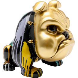 Spardose KARE DESIGN "Mad Dog 26cm", gold, B:21,5cm H:22,5cm T:25,5cm, Polyresin (Kunststein), Spardosen, aus robustem Polyresin