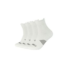 Kurzsocken Camano "function", Damen, Gr. 35-38, wei&szlig;, Materialmix, unifarben mit Farbeinsatz, Socken, mit verst&auml;rkter Ferse und Spitze, Fu&szlig;gew&ouml;lbe-St&uuml;tze, gepolsterte Sohle