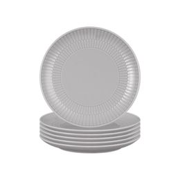 Brotteller Seltmann Weiden "Brotteller Amina &oslash; 16,3 cm 6er Set", grau (silbergrau), L:16,3cm, Speiseteller