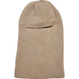 Wollschal Urban Classics "Urban Classics Unisex Knitted Balaclava", Damen, Gr. onesize, beige, 50% Viskose, 28% Polyester, 22% Polyamid, unifarben, Modet&uuml;cher