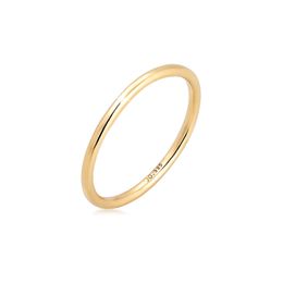 Fingerring Elli Premium "Bandring Ehering Trauring Hochzeit 585er Gelbgold" Gr. 54, gold, Fingerringe, Damen, 54mm, ohne Stein, Gelbgold 585, 1,5mm, Fingerring