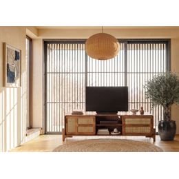 TV-Board Mango/Seegras 180x40x50 hellbraun lackiert MIZUMI #106