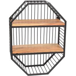 Wandregal AMBIENTE HAUS "Urban Wandregal - (H) 60cm", schwarz, B:46cm H:60cm T:21cm, Holzwerkstoff, Regale, Wandregal