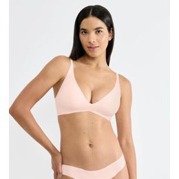 B&uuml;gelloser BH Sloggi "ZERO Feel 2.0", Damen, Gr. XL, N-Gr, rosa (puff pink), Single Jersey, Obermaterial: 76% Polyamid, 24% Elasthan, BHs, mit herausnehmbaren, atmungsaktiven Pads, Lift-up Effekt