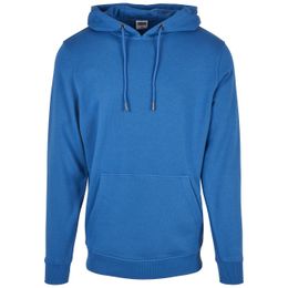 Sweatshirt Urban Classics "Urban Classics Herren Basic Terry Hoody", Herren, Gr. M, sportyblau, 65% Baumwolle, 35% Polyester, unifarben, Sweatshirts Sweatshirt