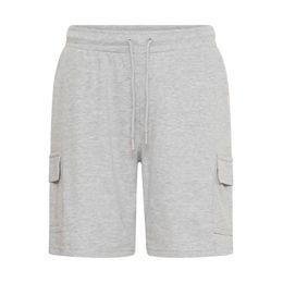 Sweatshorts Blend "Sweatshorts BHKarlos Sweat Cargo", Herren, Gr. L, N-Gr, gelb (limestone melange), Obermaterial: 58% Baumwolle CO. 42% Polyester PES., Hosen Sweatshorts