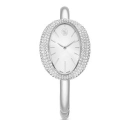 Quarzuhr Swarovski "IMBER", silberfarben, Armbanduhren, Damen, Quarzuhr, Armbanduhr, Damenuhr, Swiss Made, Edelstahlarmband, analog