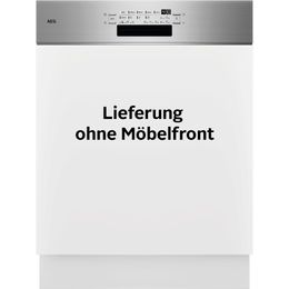 AEG teilintegrierbarer Geschirrsp&uuml;ler "GT7200A1SCM", Energieeffizienz: A (A-G), edelstahl, B:59,6cm H:81,5cm T:57cm, Geschirrsp&uuml;ler, Wassersparende Sp&uuml;lmaschine: 8,4l im Eco-Programm-effiziente Reinigung