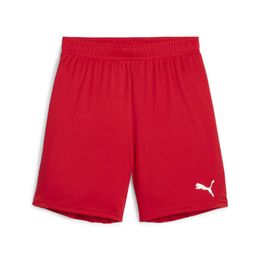 Trainingsshorts Puma "TEAMGOAL SHORTS JR", Kinder, Gr. 164, N-Gr, rot (Puma rot, Puma wei&szlig;), Interlock, Obermaterial: 100% Polyester, unifarben, regular fit kniefrei, Hosen, aus leichtem Interlock-Material, kniefrei, sportlicher Stil